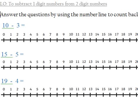 Year 2 Subtracting 1 Digit From 2 Digit Numbers Teaching Resources