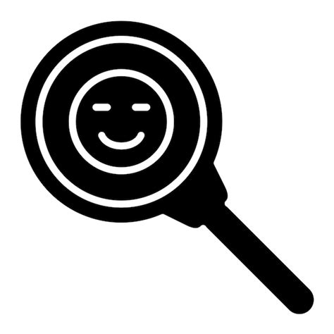 Premium Vector Sentiment Analysis Glyph Solid Black Illustration