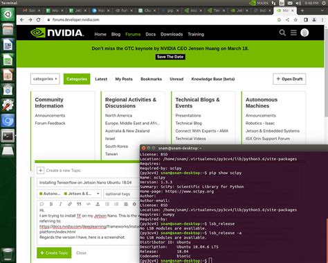 Installing Tensorflow On Jetson Nano Ubuntu 1804 Jetson Nano