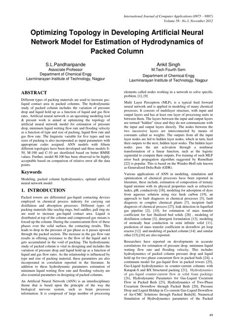 Pdf Optimizing Topology In Developing Artificial Neural Network Model For Estimation Of