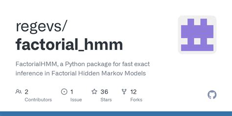 Github Regevsfactorialhmm Factorialhmm A Python Package For Fast Exact Inference In