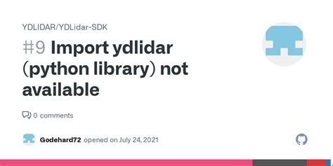 Import Ydlidar Python Library Not Available · Issue 9 · Ydlidar