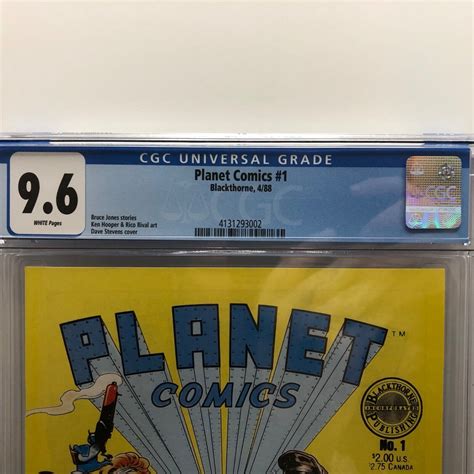Blackthorne Planet Comics 1 1988 Cgc 9 6 Dave Stevens Cover No Reserve