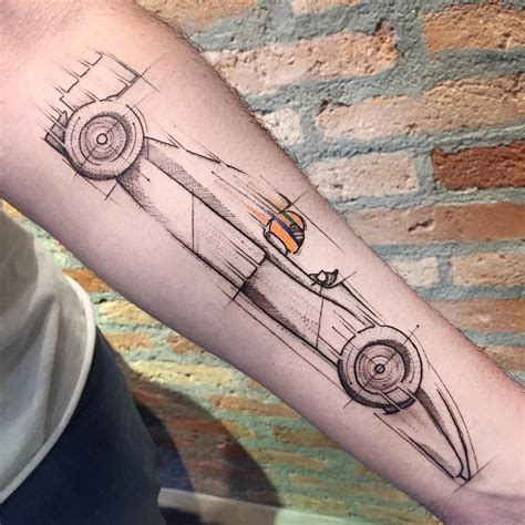 Tatuagem Feita Por Lucas Martinelli De São Paulo Homenagem Ao Piloto