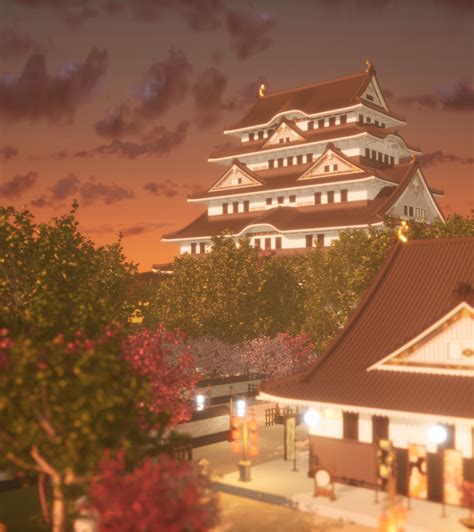 23 10 10 [스냅툰 스케치업] 일본풍 성 3d 스냅툰웨어하우스 3d 2d 웹툰소재의 모든 것