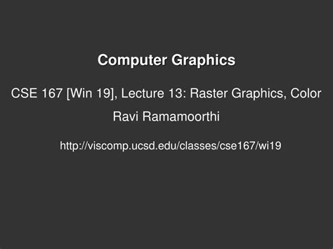 PPT Computer Graphics PowerPoint Presentation Free Download ID 9018988