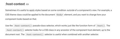 angular scope of host context class selector stack overflow