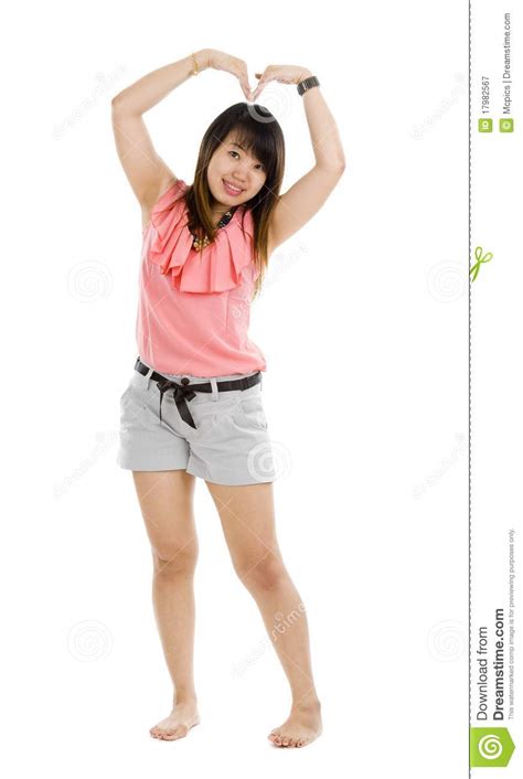 Mooie Jonge Aziatische Vrouw Stock Afbeelding Image Of Bekleding Ge Soleerd