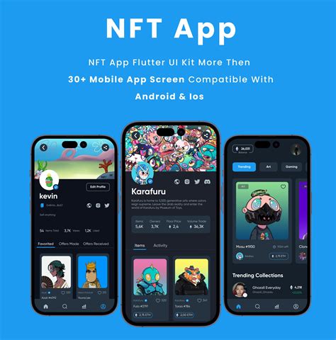 Nft App Flutter Mobile App Template Buy Apps Themes Ui Templates
