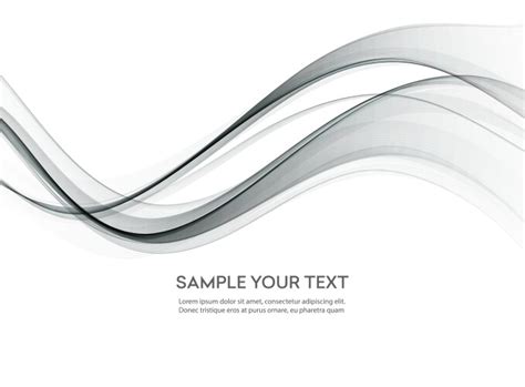 Abstract Black Wave Design Element Royalty Free Vector Image