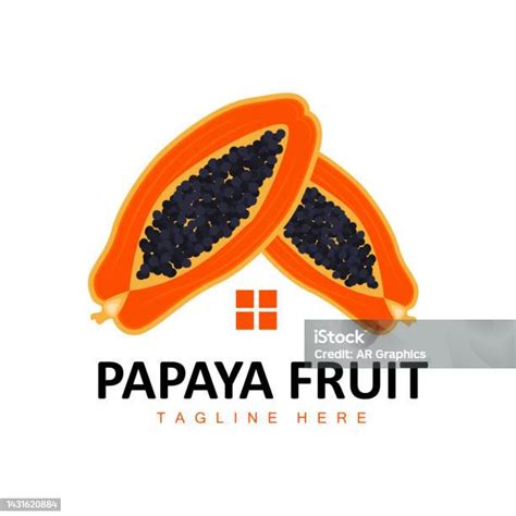 파파야 로고 디자인 비타민 과일 벡터 과일 제품 브랜드 일러스트 레이 션 아이콘 0명에 대한 스톡 벡터 아트 및 기타 이미지 0명 감귤류 과일 개체 그룹 Istock