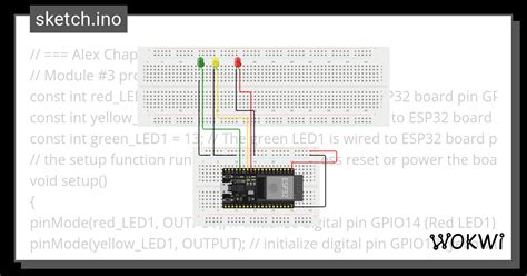 Week 3 Alex R Chapa Wokwi Esp32 Stm32 Arduino Simulator