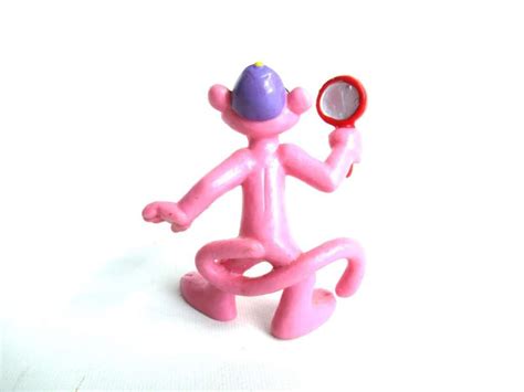 Pink Panther With Magnifying Glass Pvc Figurine Bully 1983 United Arti Upperdutch