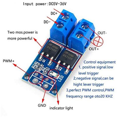 Jual MOS FET Trigger Switch Drive Module PWM Controller A W Kota Surabaya NN Digital