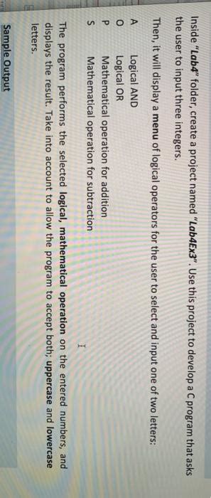 Solved Inside Lab4 Folder Create A Project Named