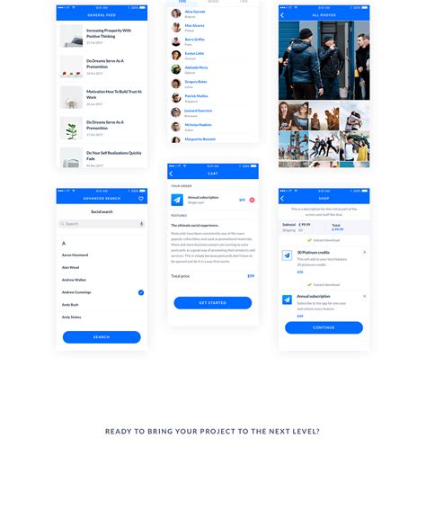 IOS Social Media UI Kit On Behance