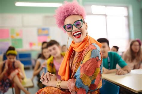 Premium Photo Happy Expression Teacher