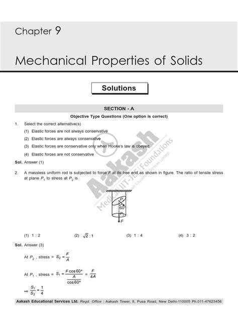 Solids Pdf Youngs Modulus Elasticity Physics