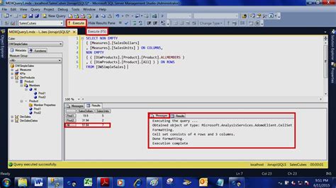 Mdx 4 Newbies By 1 Newbie Creating A Simple Report Using A Simple