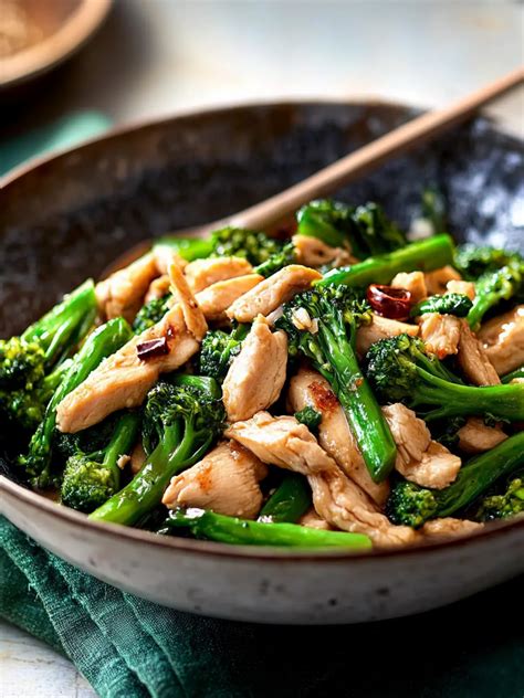 Stir Fried Chinese Broccoli And Chicken With Hoisin Bliss Recipes By