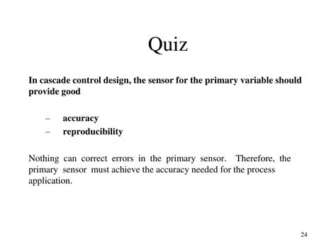 Ppt Lecture 7 Cascade And Ratio Control Powerpoint Presentation