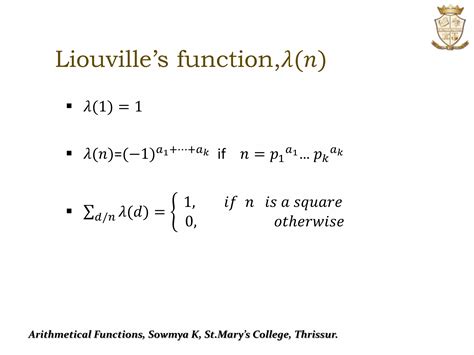 Mathematicsarithmetical Functions Pptx