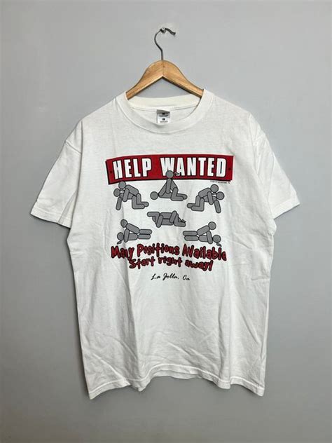 Vintage 90s Porn Star Help Wanted Sex Positions Kama Sutra Humor Tee Grailed