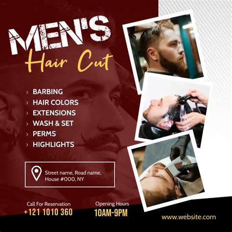 Mens Hair Salon Ad Mens Hair Salon Mens Hairstyles Hair Salon