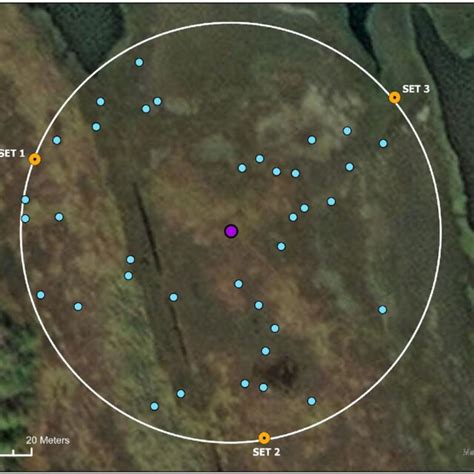 One Hectare Circular Plot With Three Surface Elevation Tables Sets