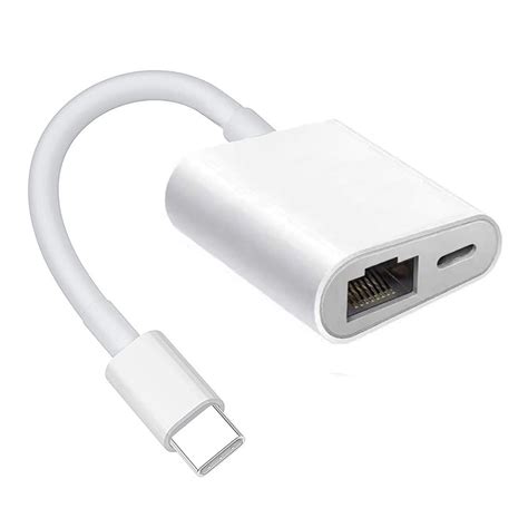 Köp USB C Till RJ45 USB C PD Adapter Vit Teknikhallen se
