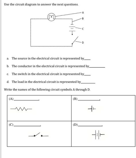 SOLVED Use The Circuit Diagram To Answer The Next Questions A The Source In The Electrical