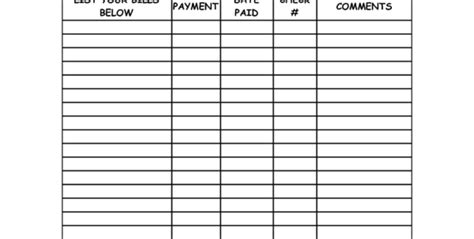 Monthly Payment Spreadsheet Printable Spreadshee Monthly Payment Spreadsheet Monthly Car