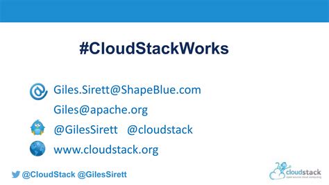 Building Clouds With Apache Cloudstack Apache Roadshow 2018 Pptx