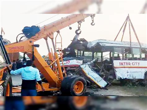 Udham Singh Nagar School Bus Accident 2 People Dies And Several Injured
