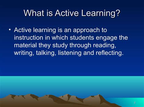 Active Learning Powerpoint Presentation Ppt Education