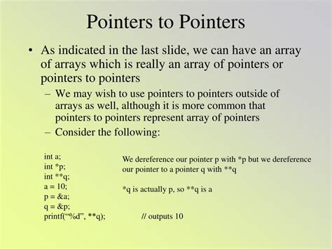 PPT C Arrays And Pointers PowerPoint Presentation Free Download ID 228078