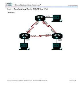 lab configuring basic EIGRP for IPv kho tài liệu bách khoa