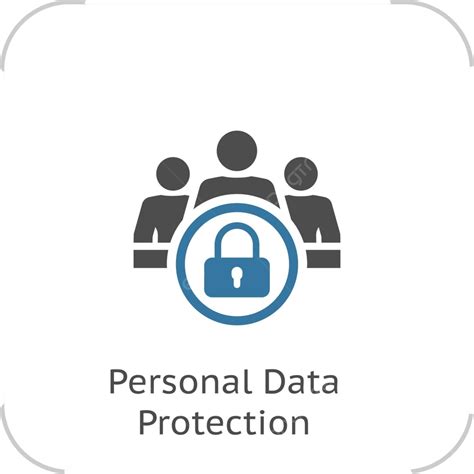 Personal Data Protection Icon Flat Design Personal Data Protection Online Vector Personal Data