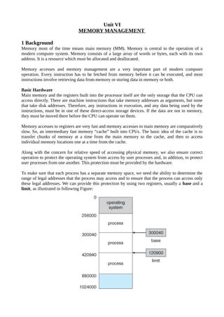 Memory Management PDF