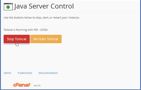 Coffeecp Docs Cpanel Starting App Servers