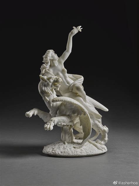 意大利雕塑家vittorio Caradossi 1861 1918 的大理石雕塑《宁芙与