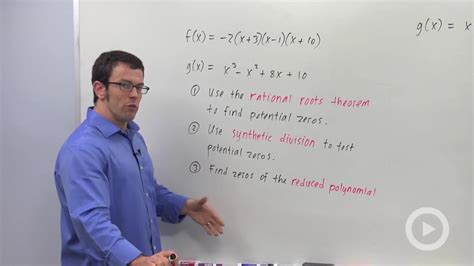Synthetic Division Finding Zeros