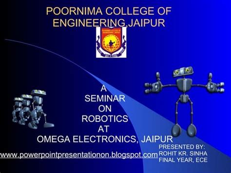 Presentation On Robotics Pptx Robotics Technology And Computing