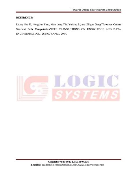 Towards Online Shortest Path Computation Pdf