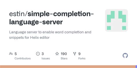 Github Estinsimple Completion Language Server Language Server To Enable Word Completion And