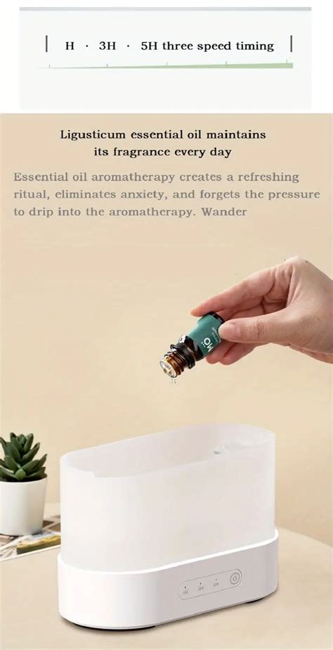 Simulation Flame Ultrasonic Humidifier Aromatherapy Diffuser Temu