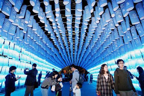 그림토리 ‘희망의 푸른빛 청초롱 터널 풍등 Led 조명등 빛