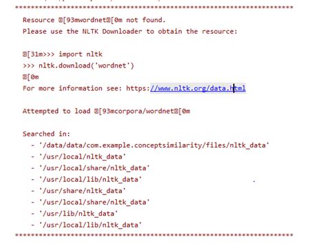 Python Chaquopy Error In Import Of Wordnet And Stopwords Stack Overflow