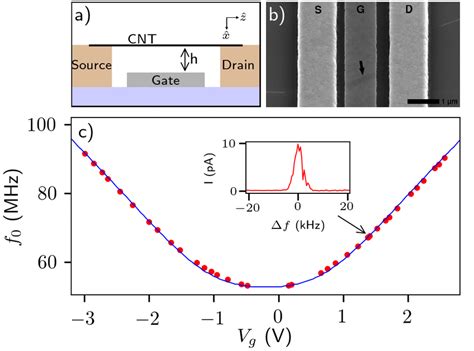 A Schematic Of The Suspended Cnt Transistor Device The Cnt Is Download Scientific Diagram