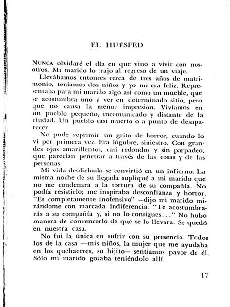 El Huésped Amparo Dávila Pdf Paradigmas De Programación